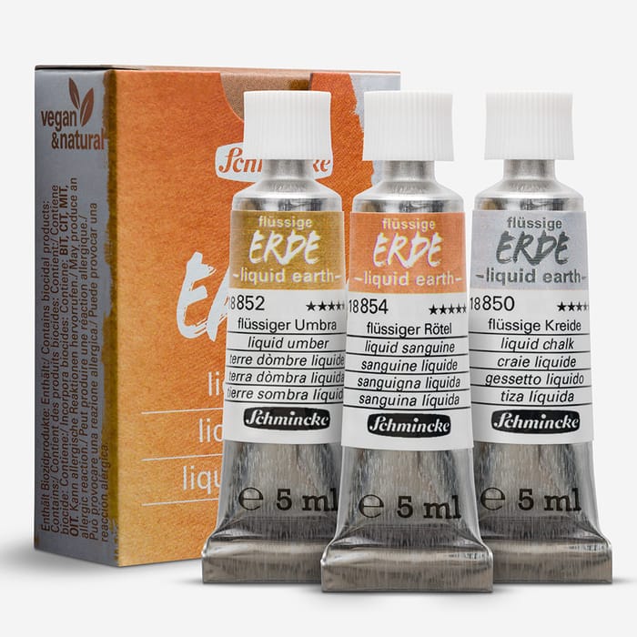 Schmincke : Liquid Earth : 5ml : Trio | Crafty Arts